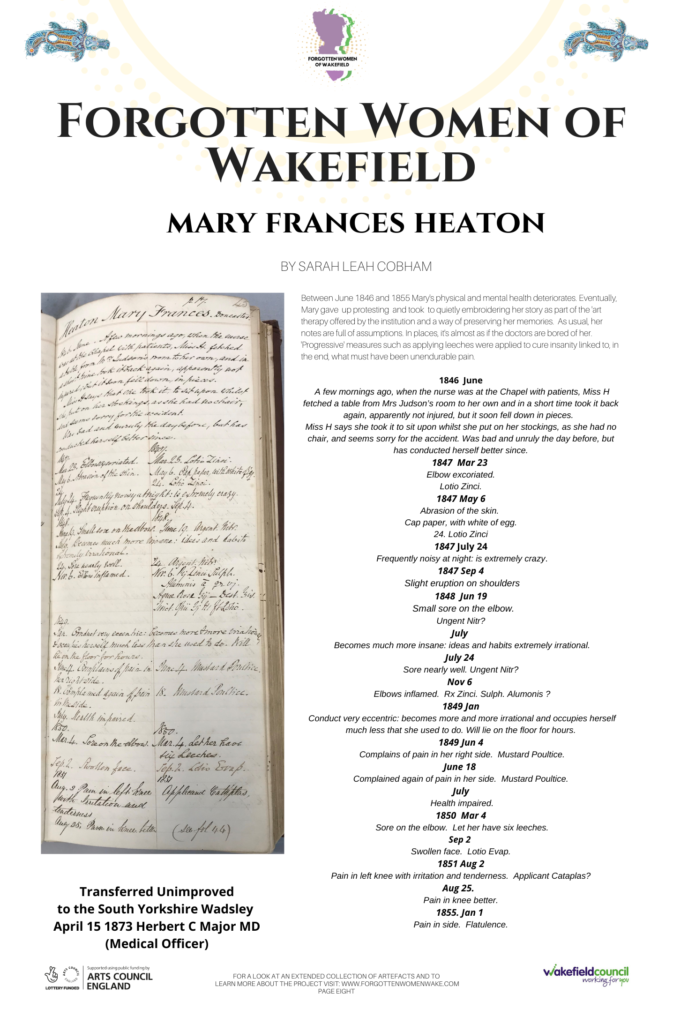 Mary Frances Heaton – The Forgotten Women of Wakefield
